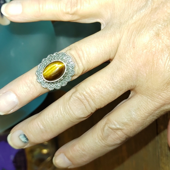 925 Sterling Silver | Jewelry | Tigers Eye Ring | Poshmark